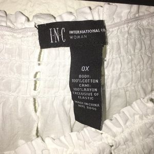 INC International Concepts | Tops | Pretty Off Shoulder White Top ...